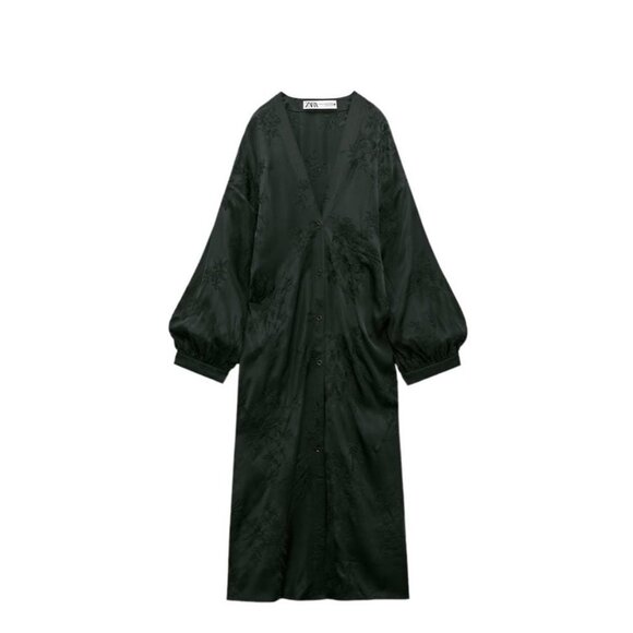 Zara | Other | Zara Set Satin Effect Black Size M L 273288518 | Poshmark